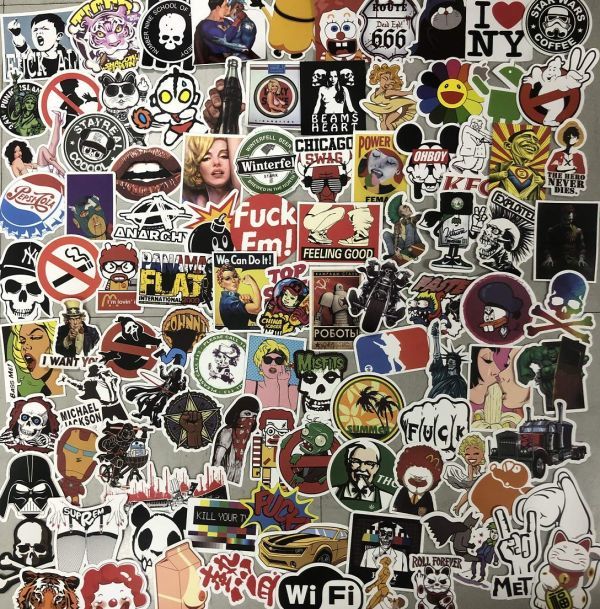 TS.CORP ステッカー100枚セット スーツケースステッカースケートボードスノーボードステッカー防水シールステッカー ヘルメット(その他)｜売買されたオークション情報、yahooの商品情報 ...