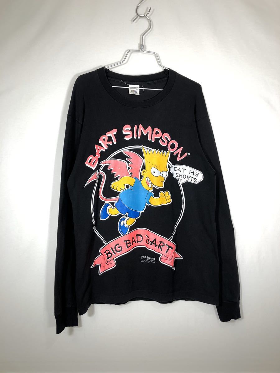 90s The Simpsons BIG BAD BART L/S 長袖 ロンT Tシャツ vintage used 古着 シンプソンズ supreme off-white bootleg ...