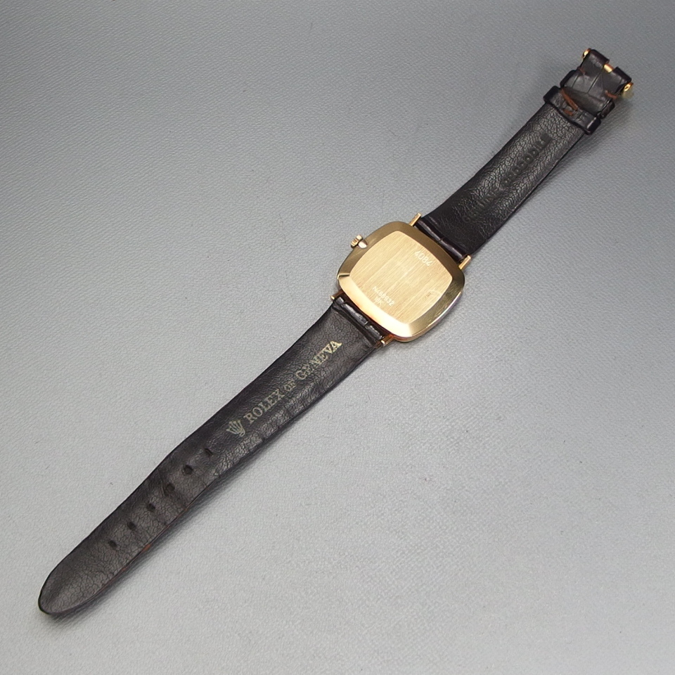 超 YGケース&バックル 純正ベルト ROLEX Cellini チェリーニ 4084 K18YGxレザー 手巻き スクエア メンズ アンティーク 腕時計(チェリーニ)｜売買されたオークション ...