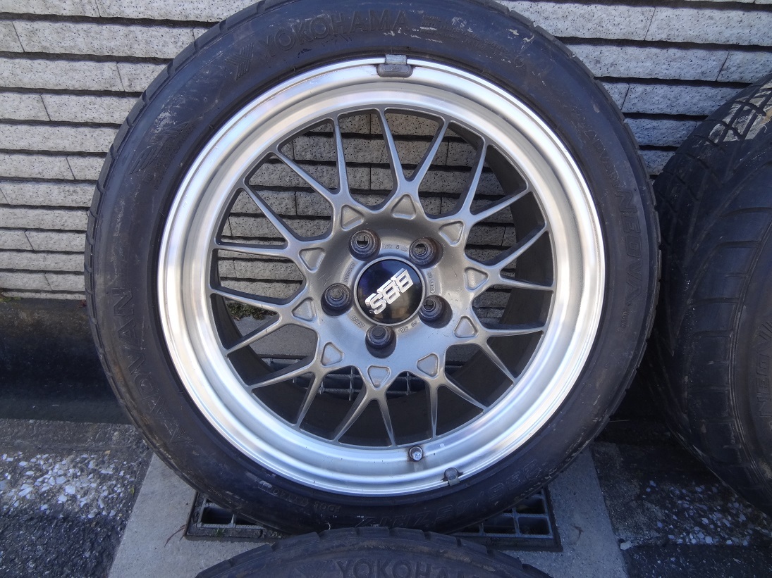 絶版 超 RX-7 FD3S 純正 BBS 17インチ 奇跡レベル ガリガリ無 鍛造 マツダ Mazda タイプRZ ガンメタ 19年前のバリ ...