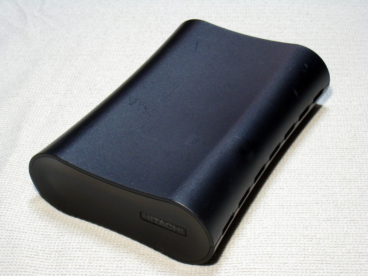 XL1000 HDS721010CLA332 HITACHI 47時間使用 容量1TB 外付けHDD USB2.0接続 本体のみ(1TB ...