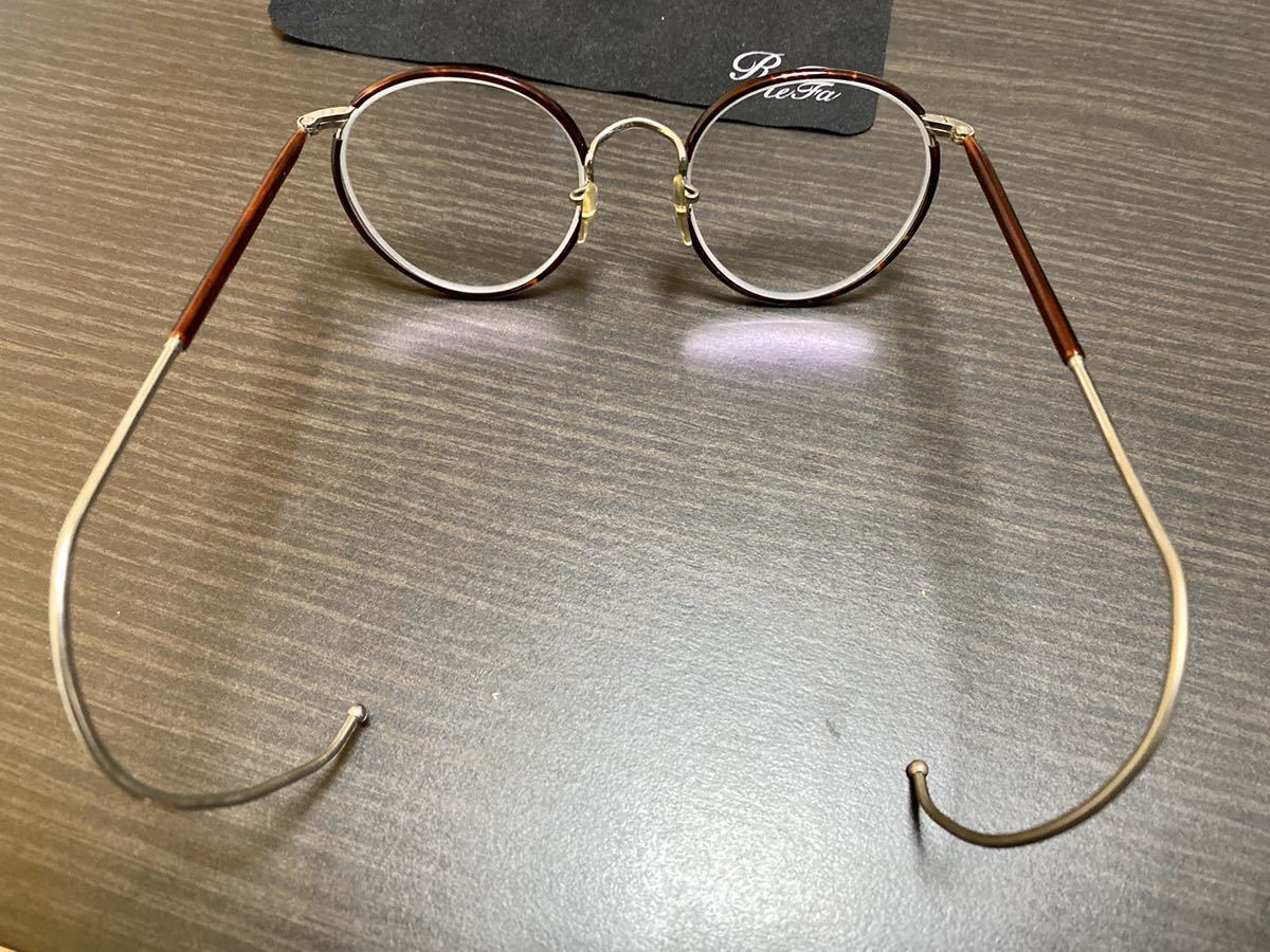 訳あり Algha Works 後のSavile Row ヴィンテージセル巻きメガネ 眼鏡 カラー赤フレーム サヴィルロウ vintage ...