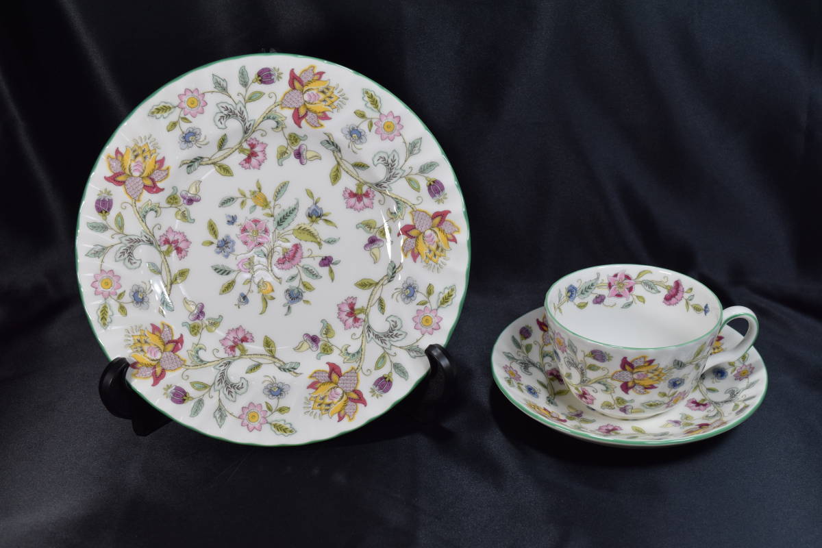 MINTON HADDON HALL ミントン ハドンホール カップ＆ソーサー トリオ プレート C261(ミントン)｜売買されたオークション情報、yahooの商品情報をアーカイブ公開 ...