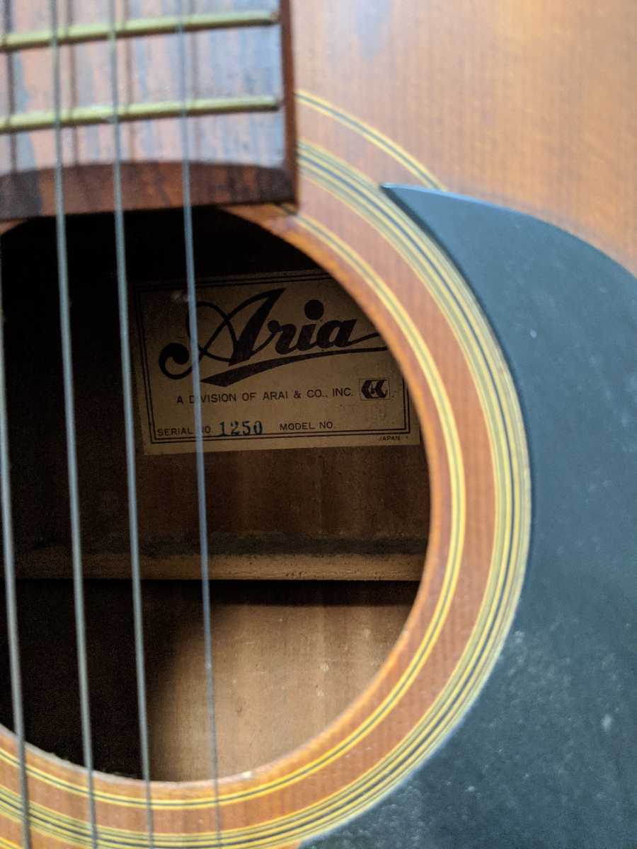 1円スタート Aria&Co. アコースティックギター W-180 アリア アコギ 2 168(アリア)｜売買されたオークション情報 ...