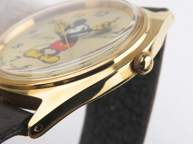 1円 セイコー アルバ ミッキーマウス Y131-6030 クオーツ SS 合皮 ゴールド文字盤 腕時計 SEIKO(アルバ)｜売買された ...