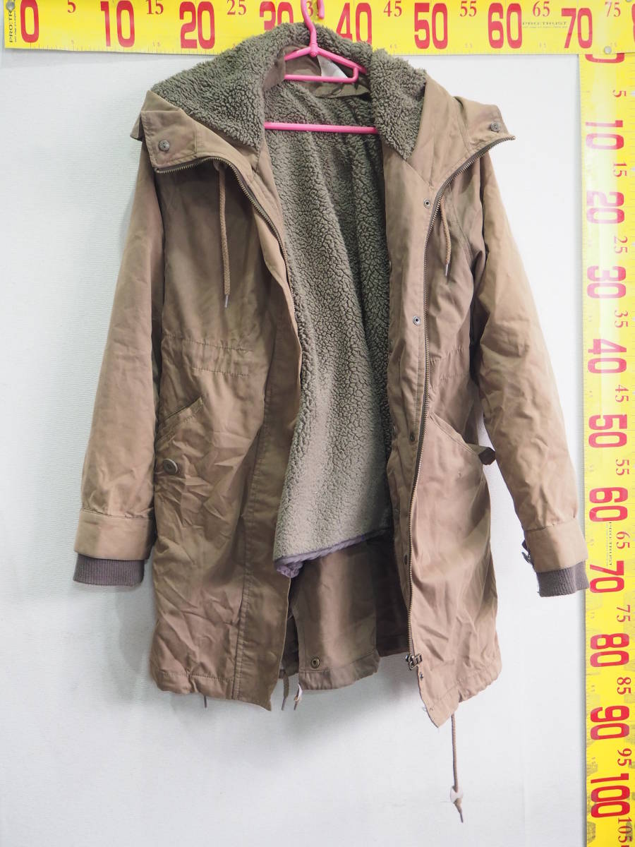 E6590 レディース モッズコート 茶色 サイズM ローリーズファーム(ジャンパー、ブルゾン)｜売買されたオークション情報、yahooの商品 ...