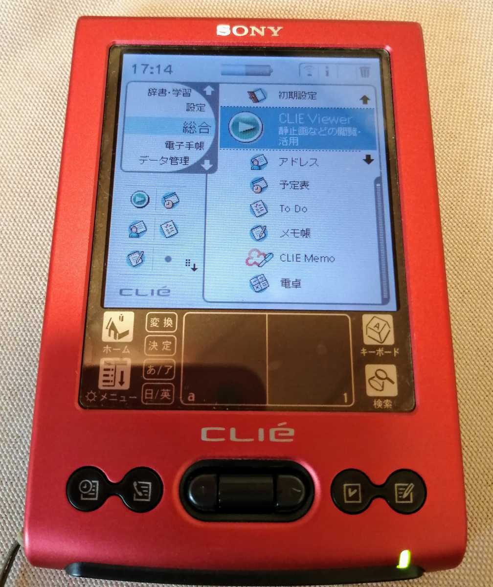 SONY CLIE ソニークリエ PEG-TJ25 赤 チリレッド(CLIE)｜売買されたオークション情報、yahooの商品情報をアーカイブ ...