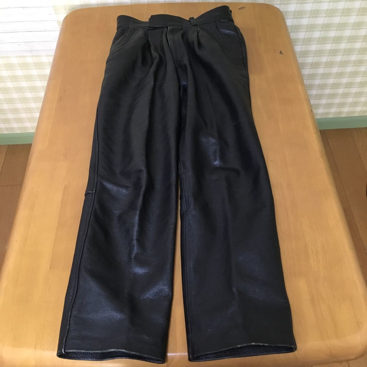 PAIR SLOPE ペアスロープ 本革 レザー パンツ バイクウェア 黒 サイズ表記無し(レザー)｜売買されたオークション情報、yahooの商品情報をアーカイブ公開 - オークファン ...