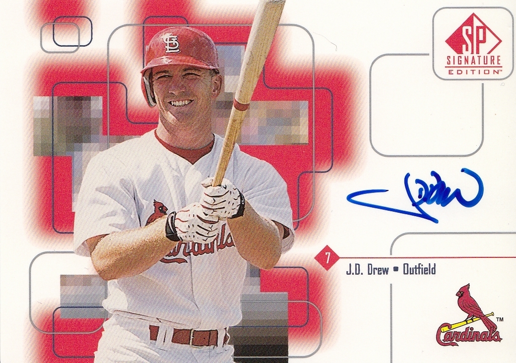 J.D. DREW AUTO 1999 UPPER DECK LEGENDARY SP SIGNATURE EDITION 直筆サイン/直書き ...