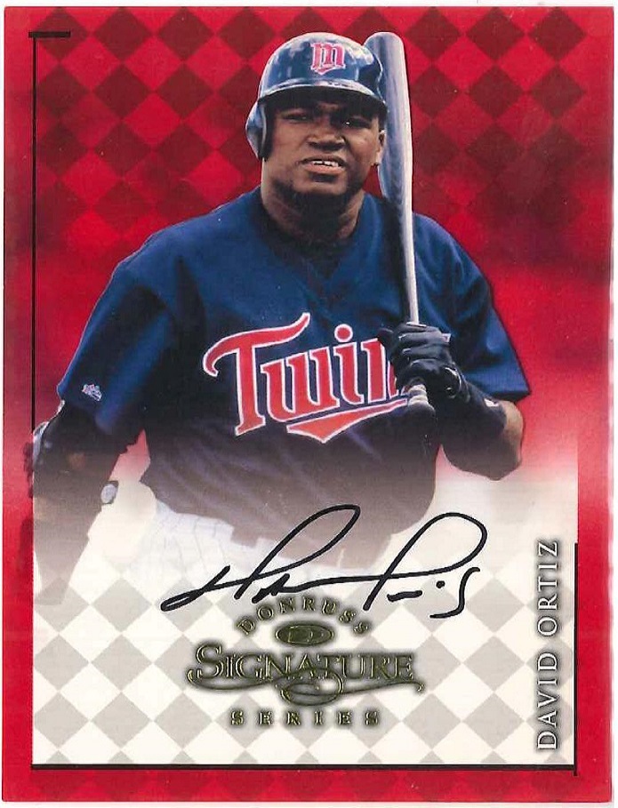 Donruss Signature Baseball David Ortiz Autograph デビッド オルティーズ 直筆サイン Big ...