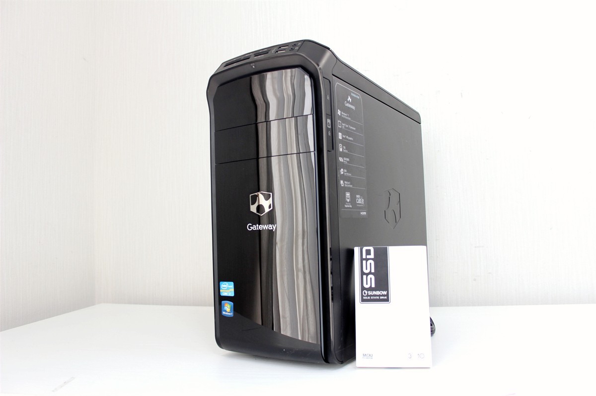 爆速 SSD256GB GATEWAY+ゲーミング i7 2600 8GB 1000GB GTX650 株FX/3画面対応 最新WIN10 ...