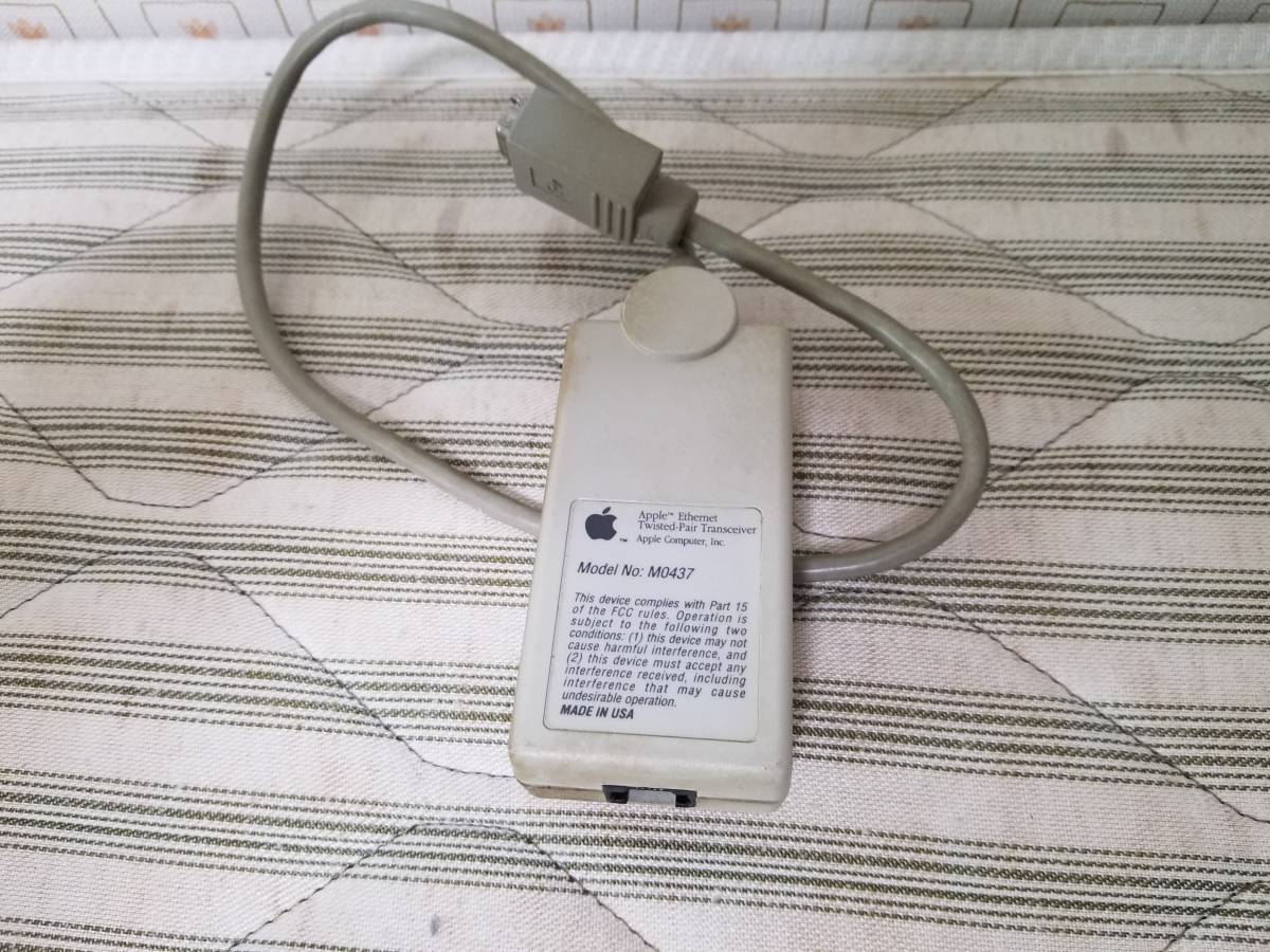 ジャンク アップル Apple OLDMac用 M0437 イーサーネットトランシーバー Ethernet Twisted-Pair Transceiver(その他)｜売買されたオークション ...