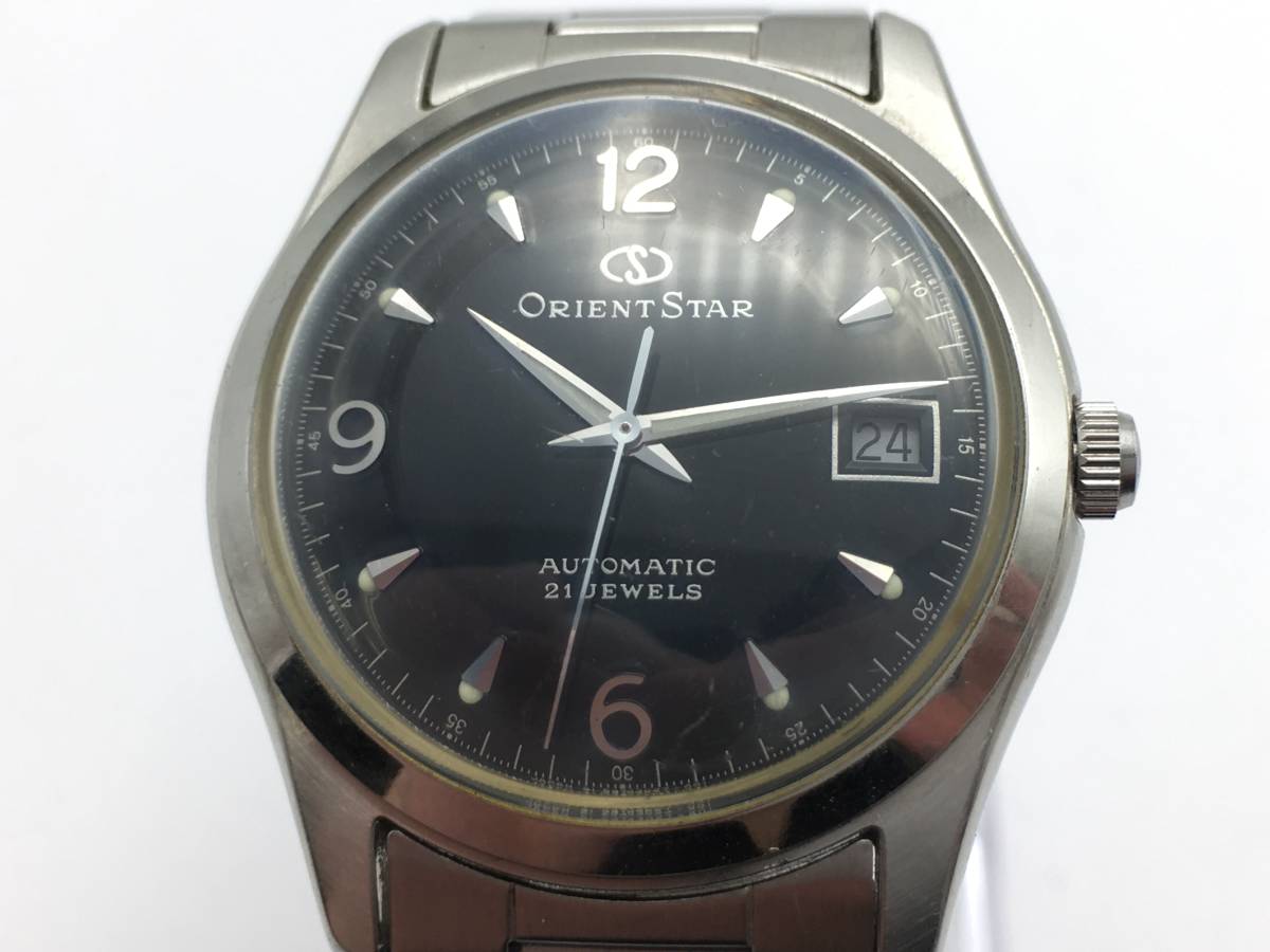 j-1313 ORIENTSTAR/オリエントスター 黒盤面 Date デイト メンズ クォーツ 腕時計 597302-70 稼働品(オリエントスター)｜売買されたオークション情報、yahoo ...