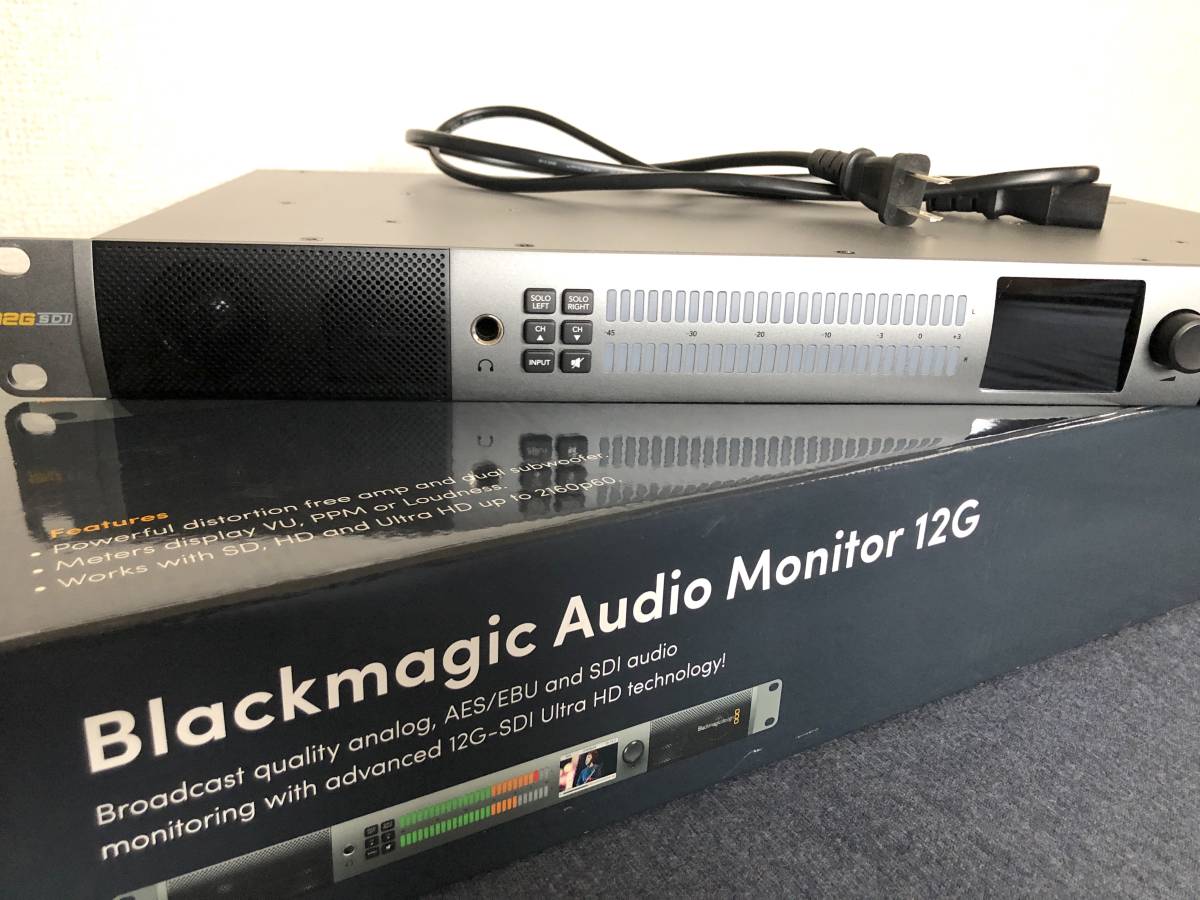 Blackmagic Design Audio Monitor 12G ラウドネス測定可 レベルメーター モニタースピーカー ブラックマジック ...