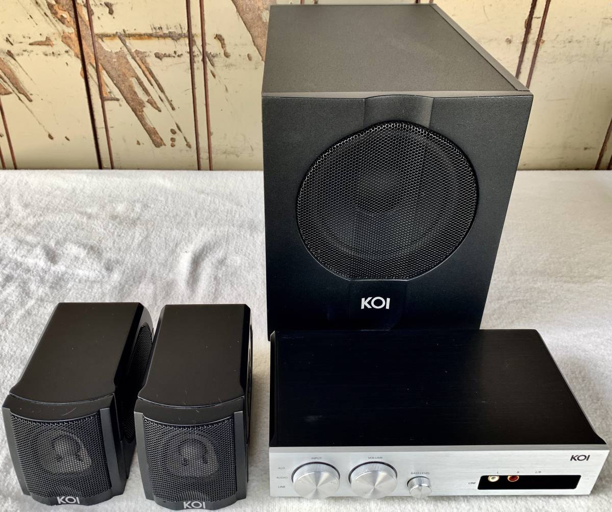完動 KOI Tiger type 2a 2.1ch+アンプ システム Powered Speaker System スピーカー ウーファー 高音質(その他)｜売買されたオークション情報 ...