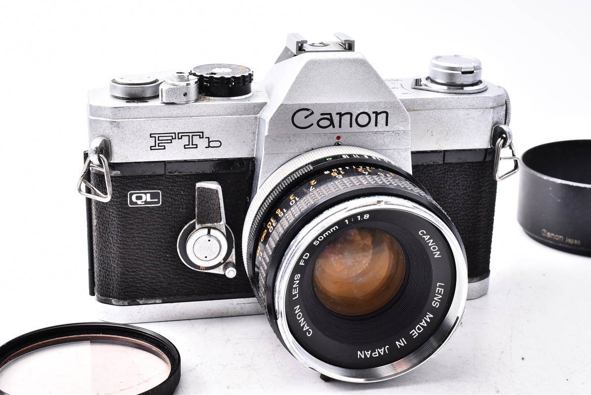 C4-0140 Canon キヤノン FTb 一眼レフ FD 50mm f/1.8 レンズ フード 付き(キヤノン)｜売買されたオークション ...