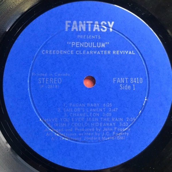 N8 LP 70年のカナダ盤 Creedence Clearwater Revival Pendulum CCR レコード FANT 8410 ...