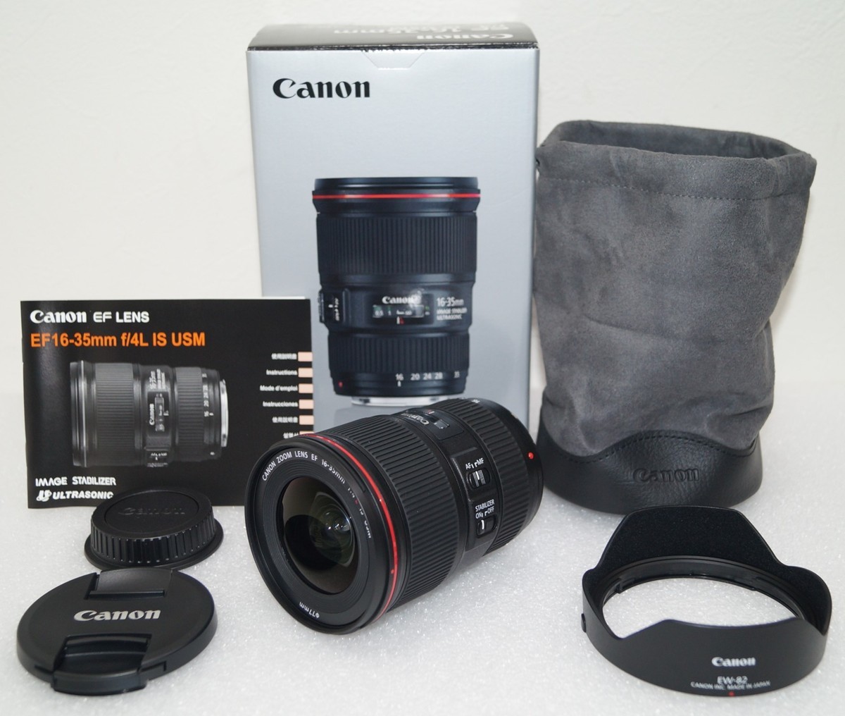 動作 Canon キャノン 一眼レフカメラ用レンズ EF 16-35mm f/4L USM with Lens Case LP1219 and ...