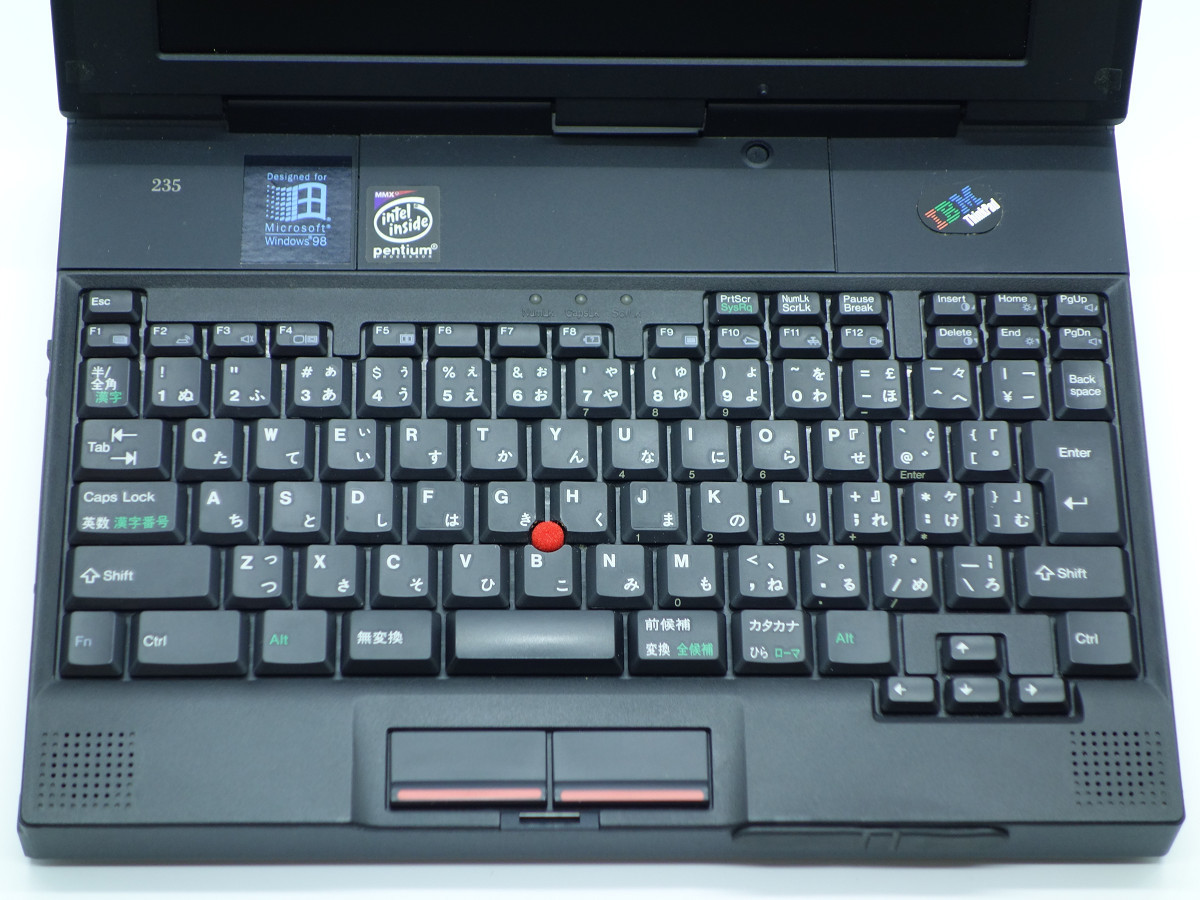【送料無料】程度良好 BIOS起動確認 IBM ThinkPad 235(2607-10J) チャンドラ2 HDD欠品｜IBM
