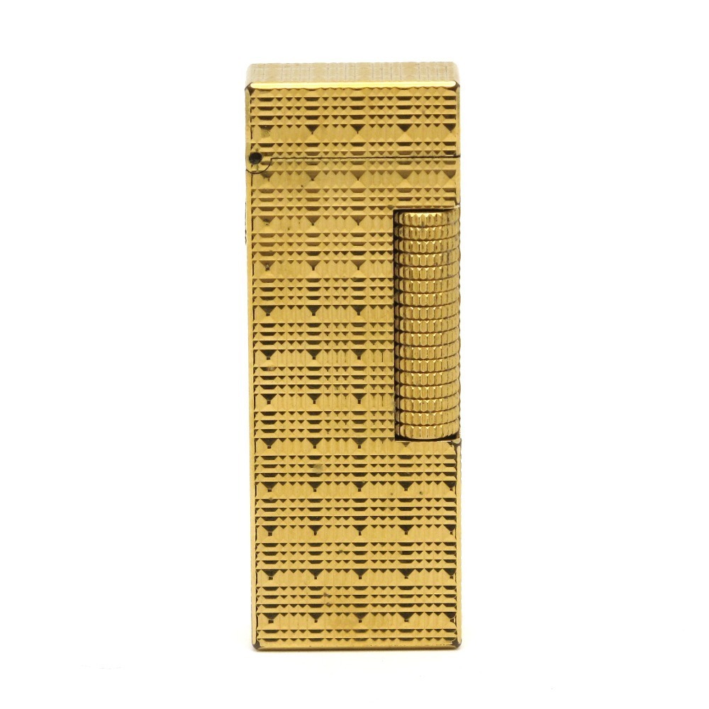 2500円スタート ジャンク Dunhill ダンヒル ガスライター RE24163 ローラー ゴールド 動作 着火未確認 煙草 タバコ 喫煙 ...