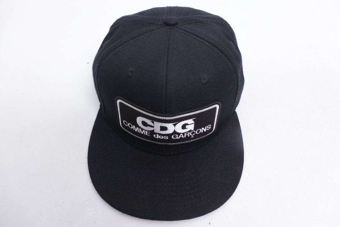 4D COMME des GARCONS GOOD DESIGN SHOP CDG LOGO PATCH BASEBALL CAP BLACK ...