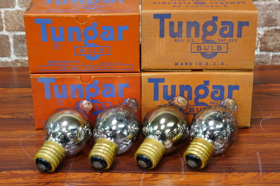 GE TUNGAR BULB 4本セット / Cat. No. 99X44 / タンガーバルブ / 真空管 水銀整流管 General ...