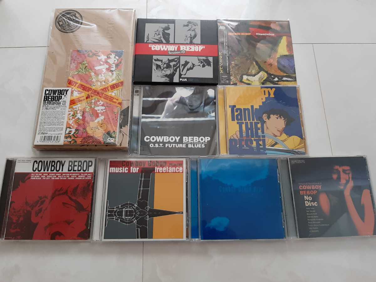 カウボーイビバップサントラCD全セット COWBOYBEBOP CD7DVD1CDbox1 菅野よう子 CD-BOX OriginalSoundTrackLimited Edition ...