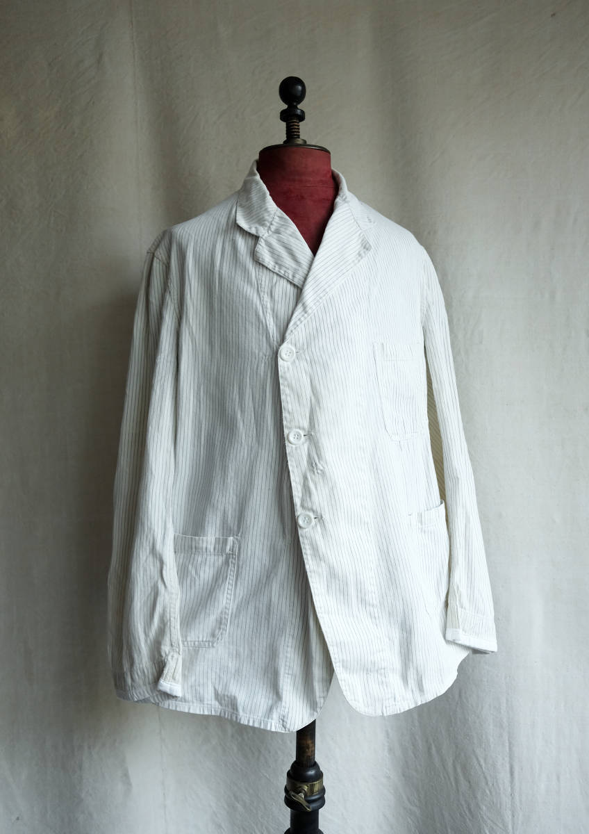 1930's U.S.A. ヴィンテージ Cliff Brand ストライプワークジャケット サックコート 10s 20s 30s 40s ...