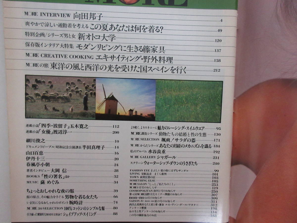E4082 MORE モア 1980/8 昭和55年 傷み有 細川俊之 山口百恵 伊丹十三 競泳水着 水谷良重(MORE)｜売買されたオークション情報、yahooの商品情報をアーカイブ公開 ...