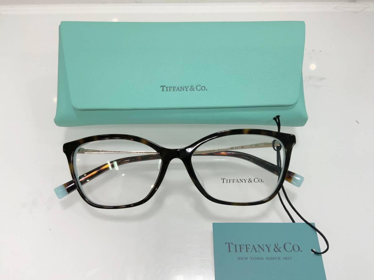 新型 安 ティファニー メガネフレーム 正規品 品番TF2205F HAVANA MADE IN ITALY TIFFANY アジアンフィット ...