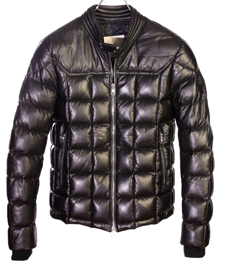 59万4000円 モンクレール レザー ダウン ジャケット ライダース ブラック MONCLER 国内正規品 #A2(1)｜売買されたオークション情報、yahooの商品情報をアーカイブ公開 ...