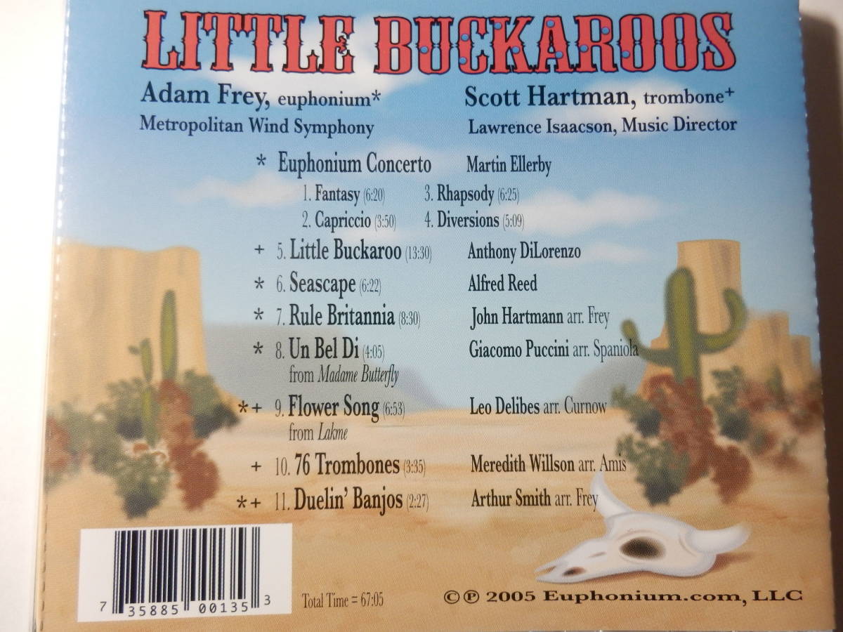 CD/吹奏楽/Little Buckaroos:Scott Hartman:Adam Frey:Metropolitan Wind Symphony/スコット.ハートマン:tb/アダム.フライ ...