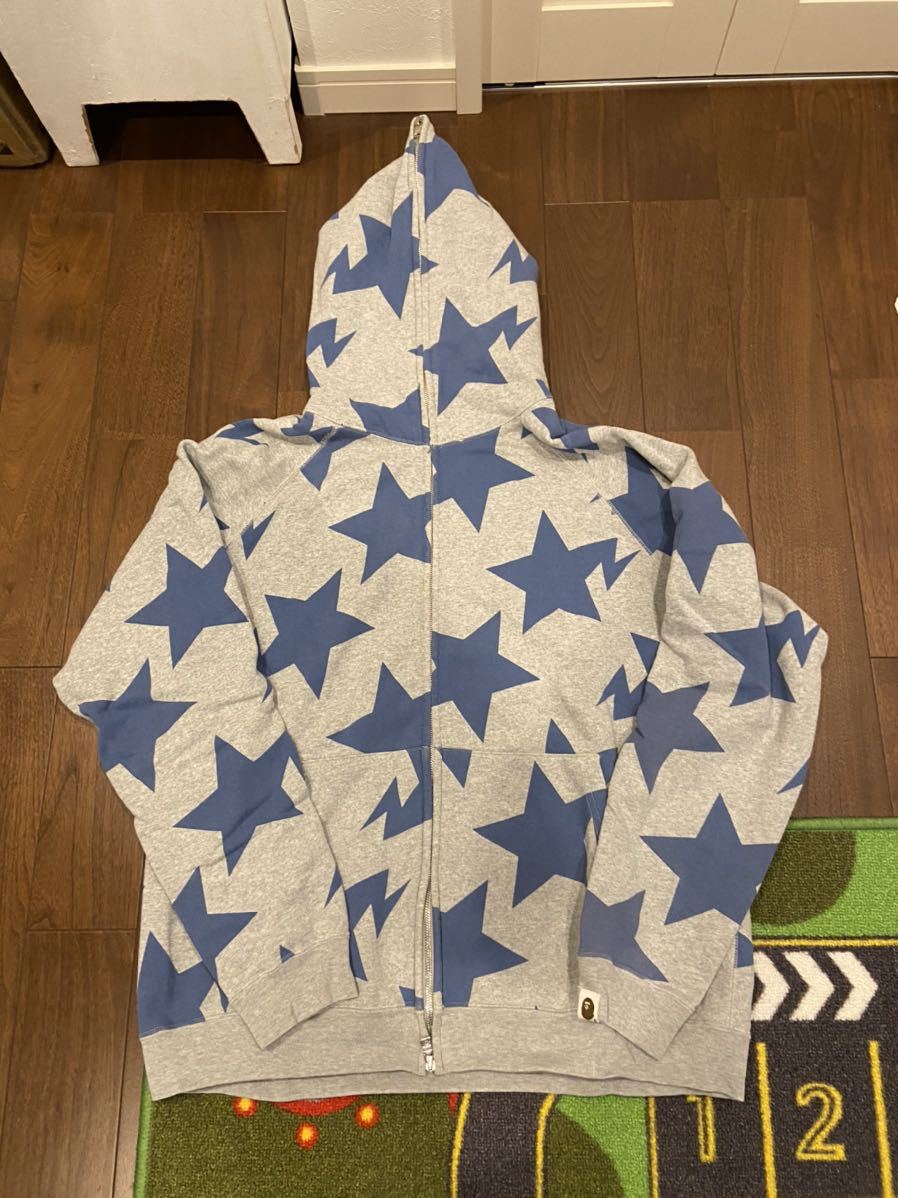A BATHING APE BAPE マイロ マルチ スター パーカー Lサイズ アベイシングエイプ BAPESTA 国旗 コラボ NIGO ...