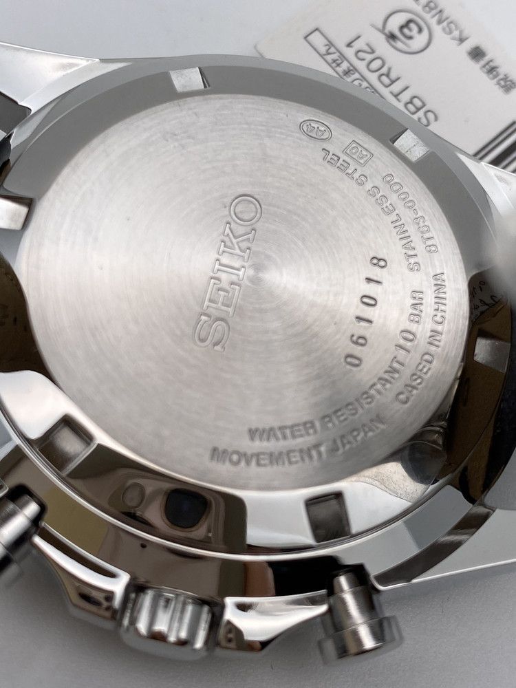 SEIKO SBTR021 8T63-00D0 セイコー ブラック シルバー レザーベルト クォーツ 3109/宮竹店(スピリット)｜売買されたオークション情報、yahooの商品情報を ...