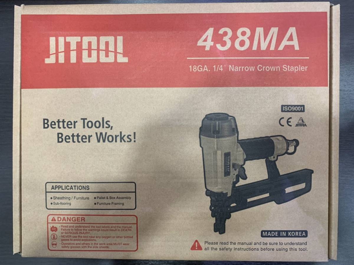 ＃141040-33 保管品 JITOOL 438MA 18GA ナロークラウンステープラー(エアーツール)｜売買されたオークション情報、yahooの商品情報をアーカイブ公開 - オークファン ...