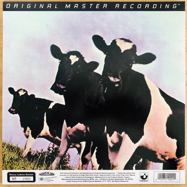 LP ROCK/PINK FLOYD/ATOM HEART MOTHER/MOBILE FIDELITY SOUND LAB MFSL 1 ...