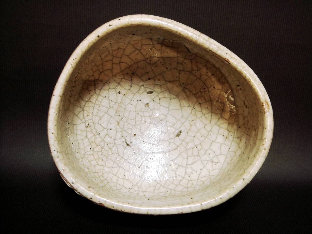 特別 n0303 ④志野焼 鉄絵 沓茶碗 骨董市 蚤の市 旧家蔵出し 茶道具 古民具 古道具 古董 古玩 抹茶茶碗 抹茶碗(志野)｜売買された ...