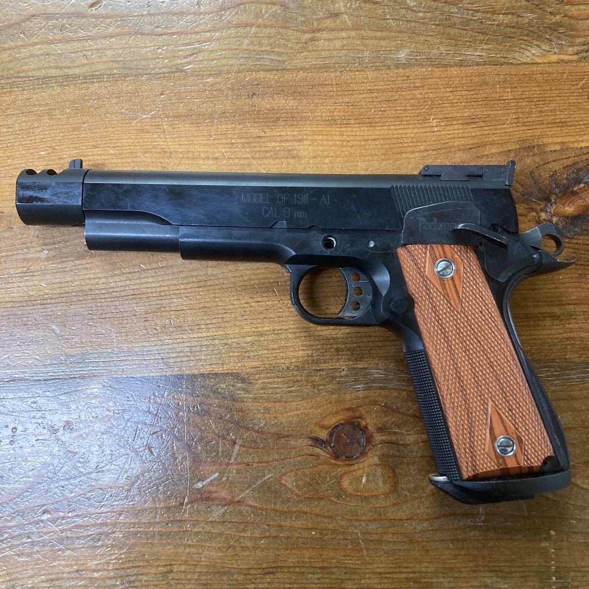 ジャンク品 MODEL OF 1911-A1 CAL 9mm pachmayr SPRINGFIELD ARMORY ASGK WILSON ...