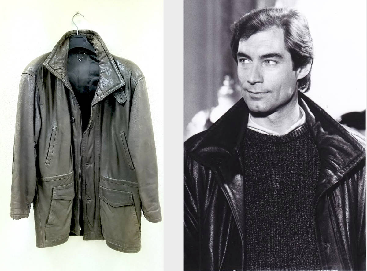 007 ジェームズボンド ティモシーダルトン レザーコート kenzo THE LIVING DAYLIGHTS james bond ...