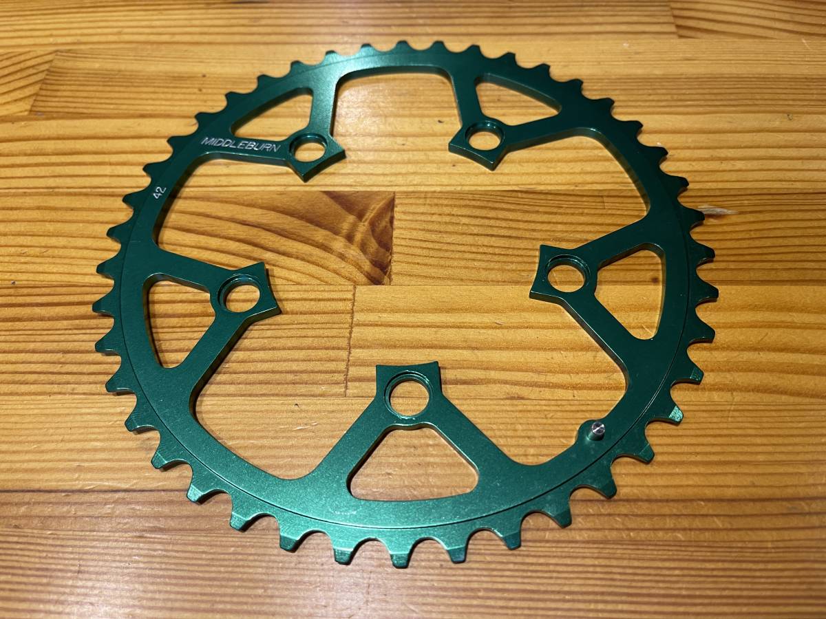 Middleburn ミドルバーン グリーンアルマイト PCD94 42T 品 Made In UK Paul Grafton Kooka Klein Yeti(チェーンリング)｜売買された ...