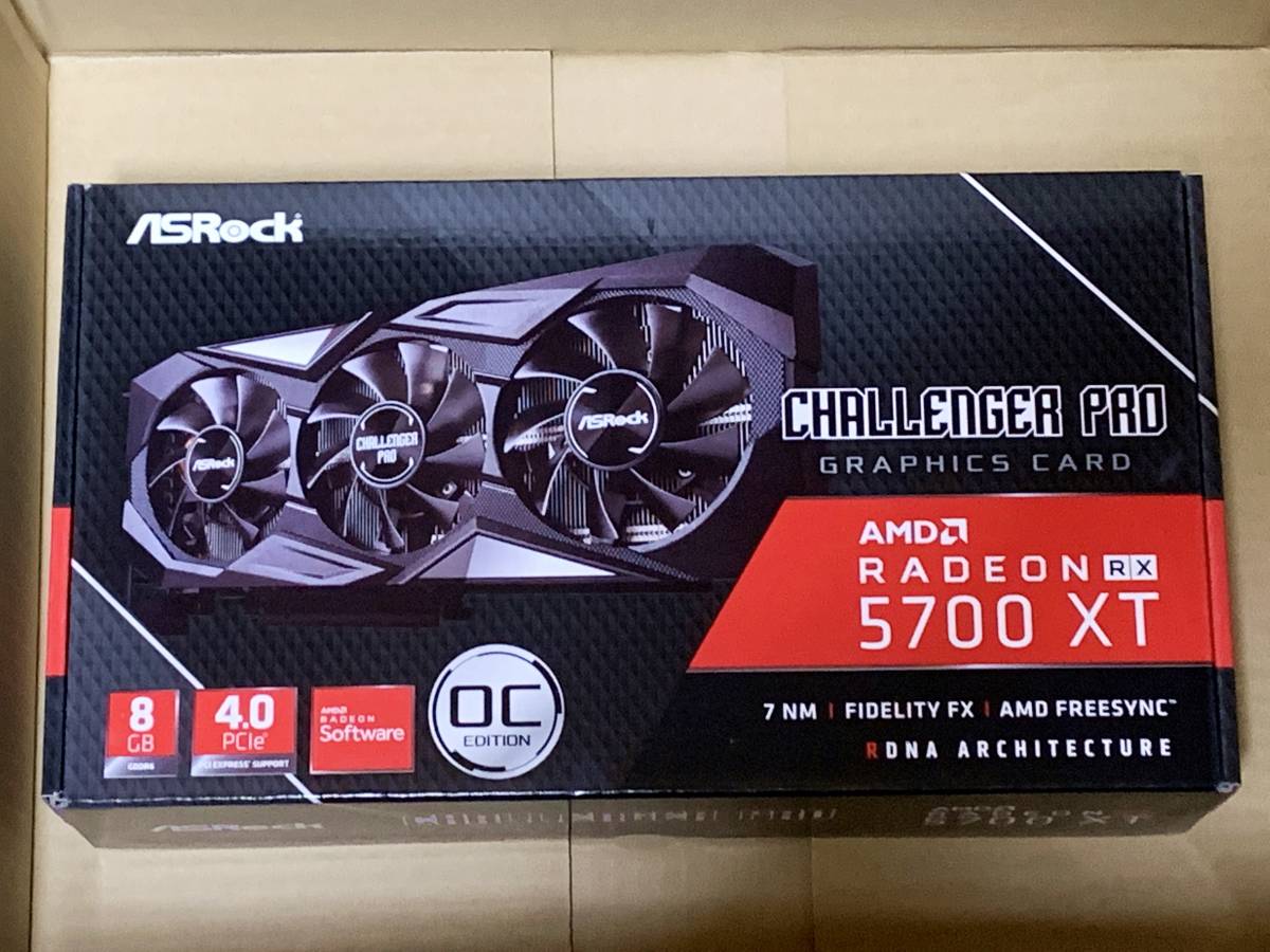 ASRock Radeon RX 5700 XT Challenger Pro 8G OC グラフィックボード マイニング VGA(PCI ...