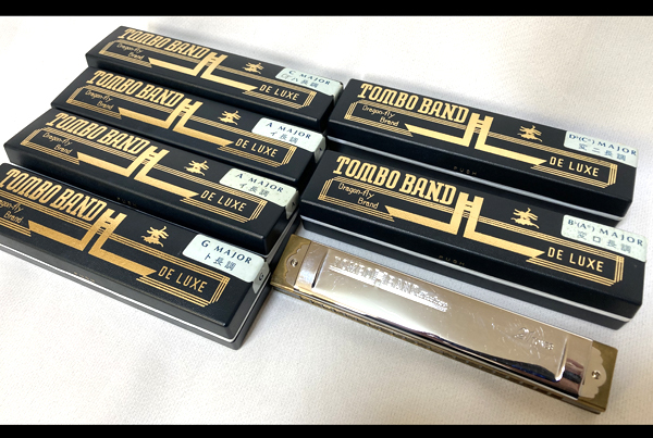 TOMBO BAND 'Dragon-Fly Brand' DeLuxe トンボ ハーモニカ 7本(ハーモニカ、ブルースハープ)｜売買された ...