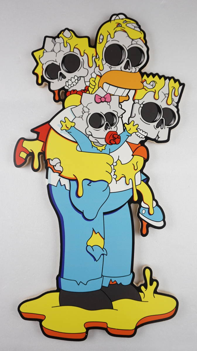 激 Matt Gondek- 直筆サイン 初期作品『Deconstructed Simpsons Nuclear Family』 COA付検 ...