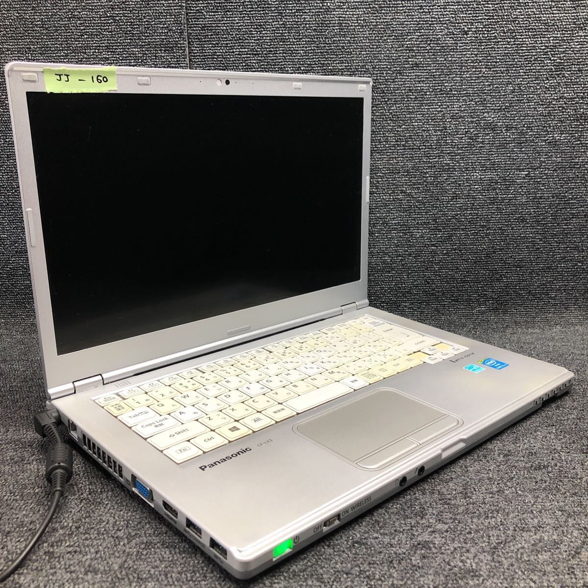 JJ-160 激安 ノートPC Panasonic Let's note CF-LX3 Core i5 4300U 1.90GHz バックランプ切れ 欠品あり メモリ4GB BIOS立ち上がり ...