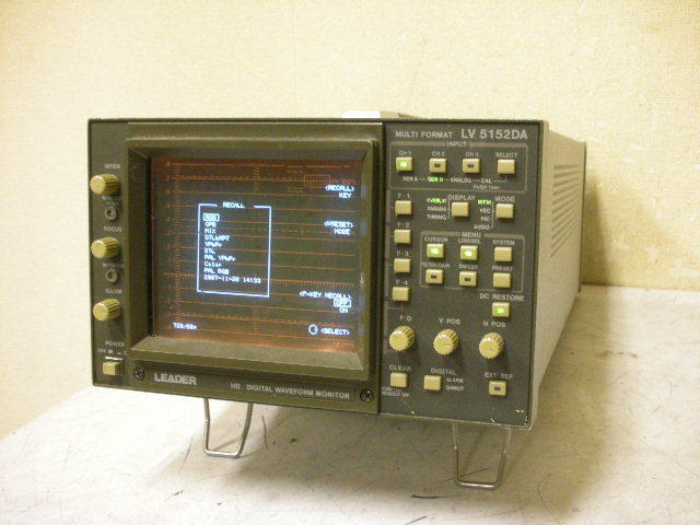 LEADER LV 5152DA HD DIGITAL WAVEFORM MONITOR 現状(その他)｜売買されたオークション情報 ...