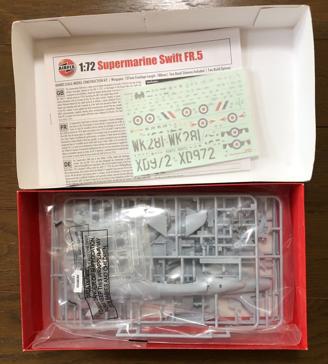1 72 スーパーマリン スイフト FR.5 エアフィックス AIRFIX SWIFT(イギリス)｜売買されたオークション情報、yahooの ...