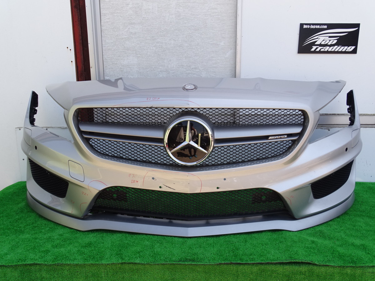K7417vc ベンツ 純正 AMG CLA45 C117 X117 W117 前期 フロントバンパー グリル色々付き A1178850825 ...
