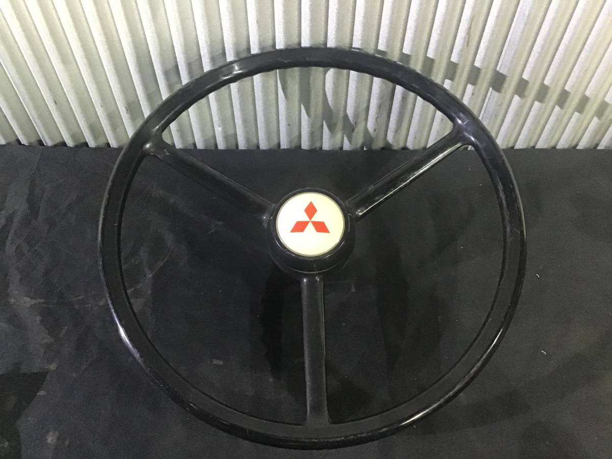 三菱フソウ FUSO 商用バス MR620 1968 ステアリング ハンドル 昭和レトロ レア 直径46cm(ステアリング、ハンドル本体 ...