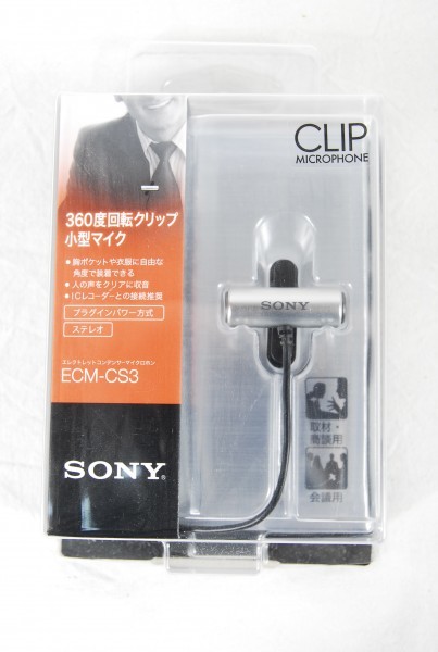 5706 SONY ソニー 360度回転クリップ小型マイク ECM-CS3 愛知県岡崎市 直接引取可(コンデンサーマイク)｜売買された ...