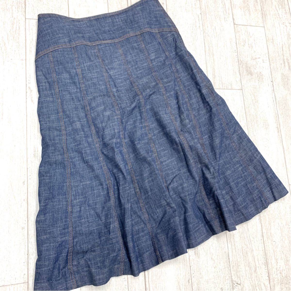 E 大きいサイズ 日本製 DAKS LONDON ダックス 11-321431 デニム生地 ロング丈 スカート SIZE:42 レディース ボトムス 婦人服(スカート)｜売買されたオークション ...